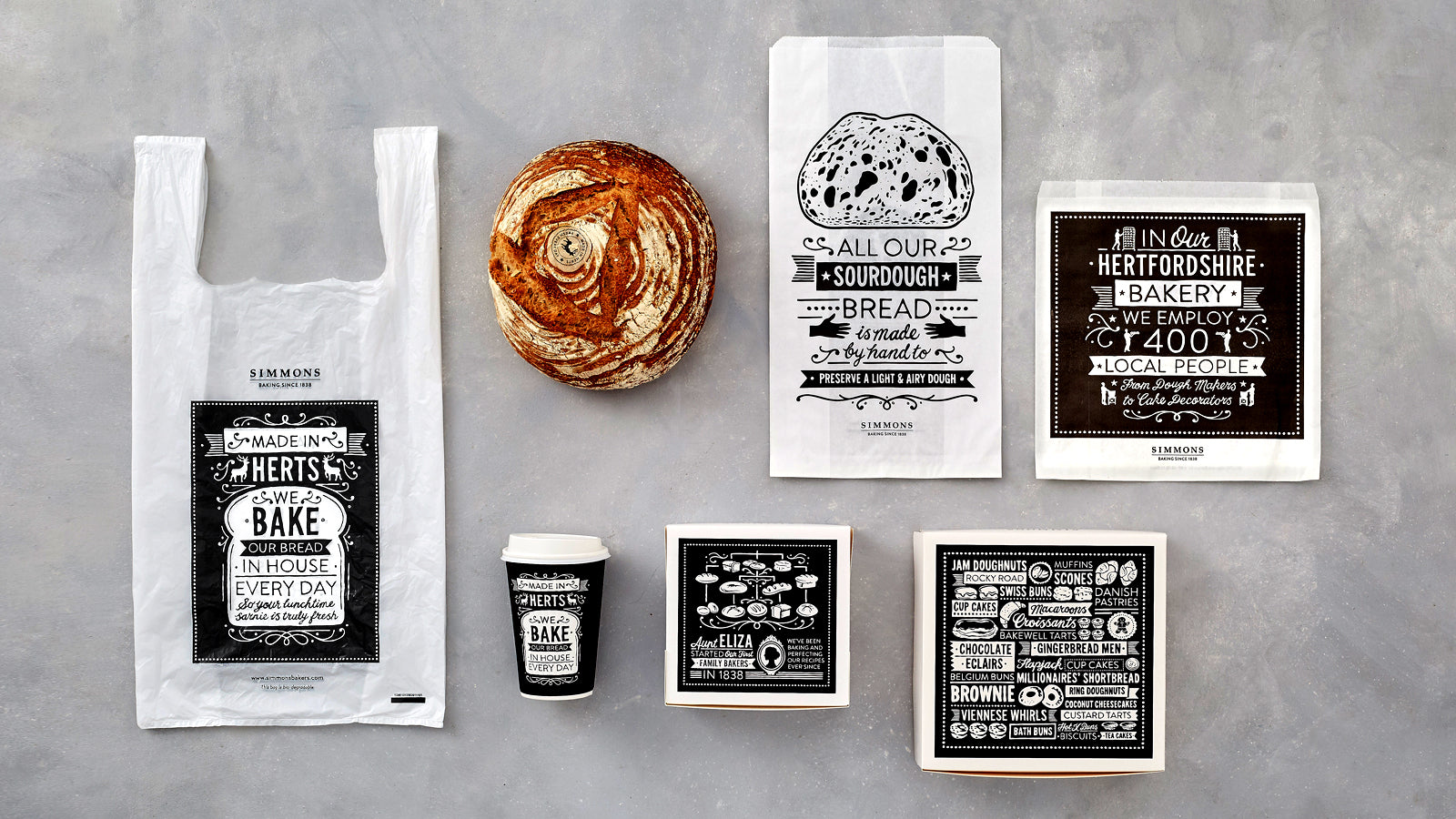 Simmons Bakers branding – Bold & Noble