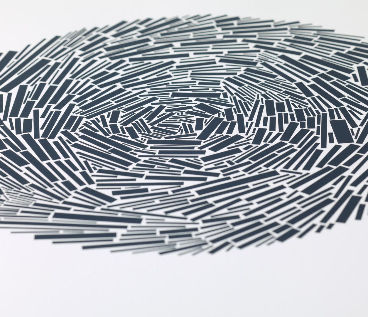 'Nest' Abstract Art Print in Sheer Slate – Bold & Noble